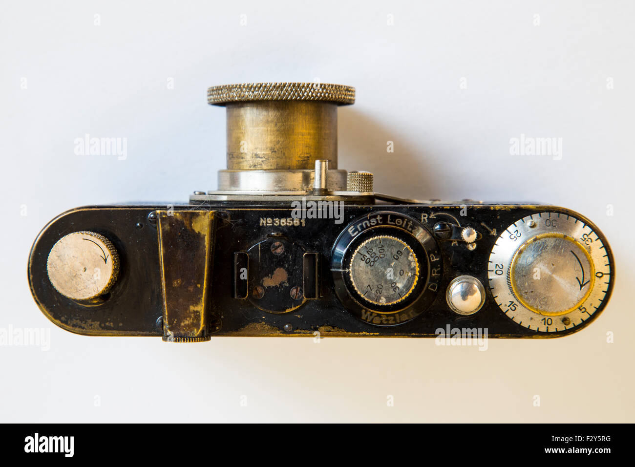 This vintage, 35mm Leica Ia camera is a historic icon and has been used ...
