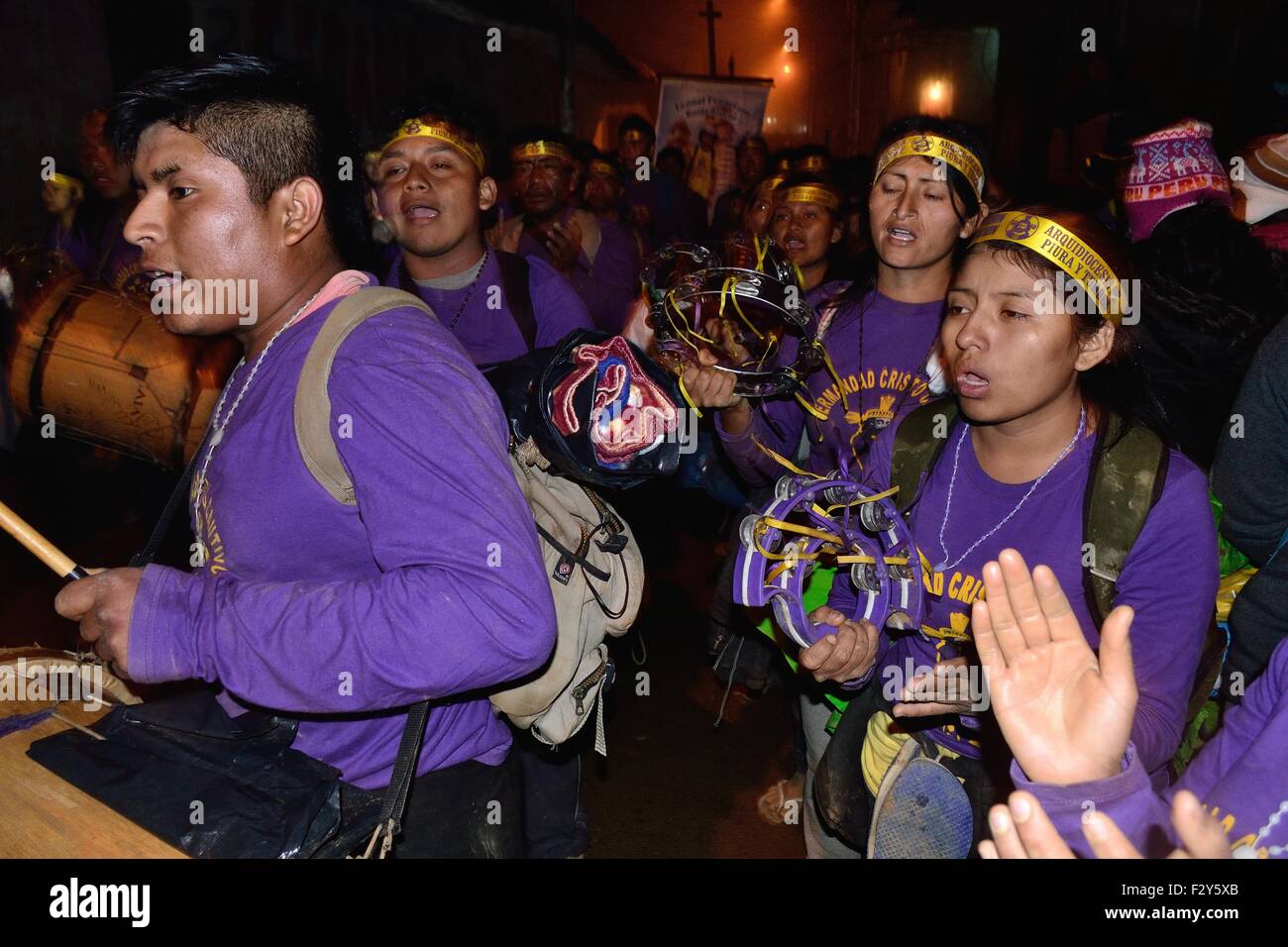 Pilgrims -Señor Cautivo de Ayabaca peregrination in AYABACA. Department ...
