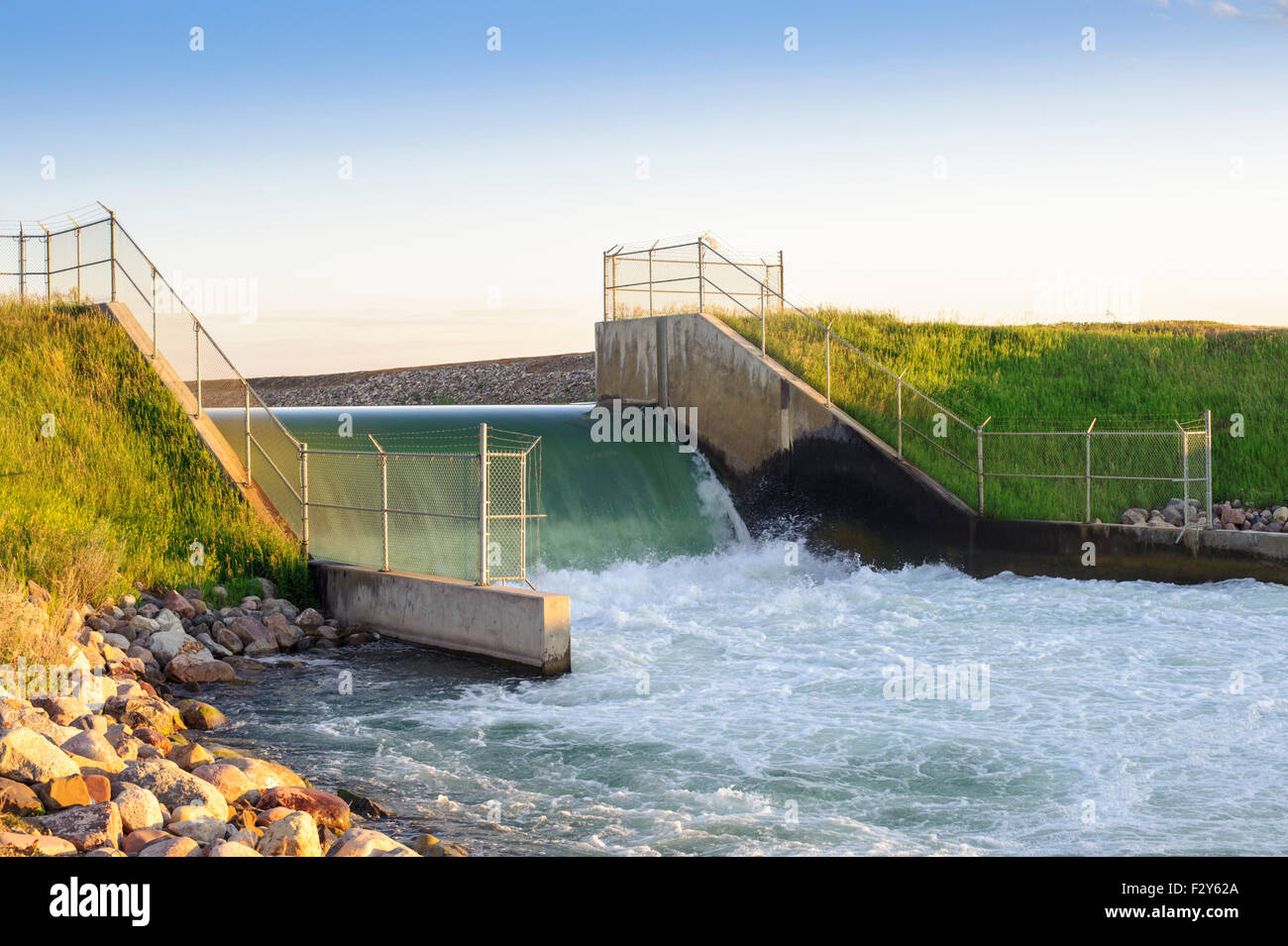 irrigation canal southern alberta Stock Photo - Alamy