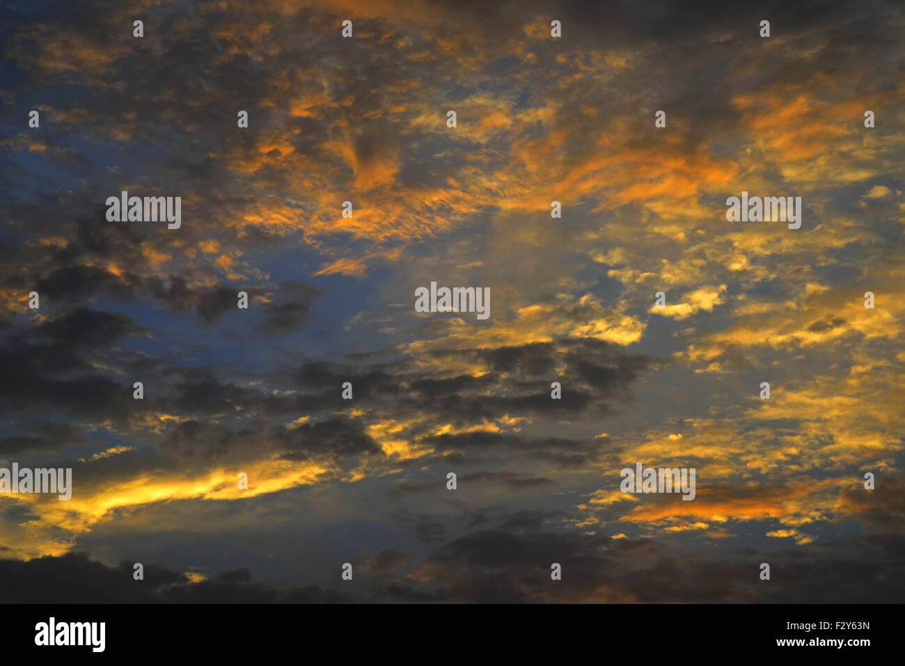 Dramatic Sunlight with Vivid Clouds in Sky Stock Photo - Alamy