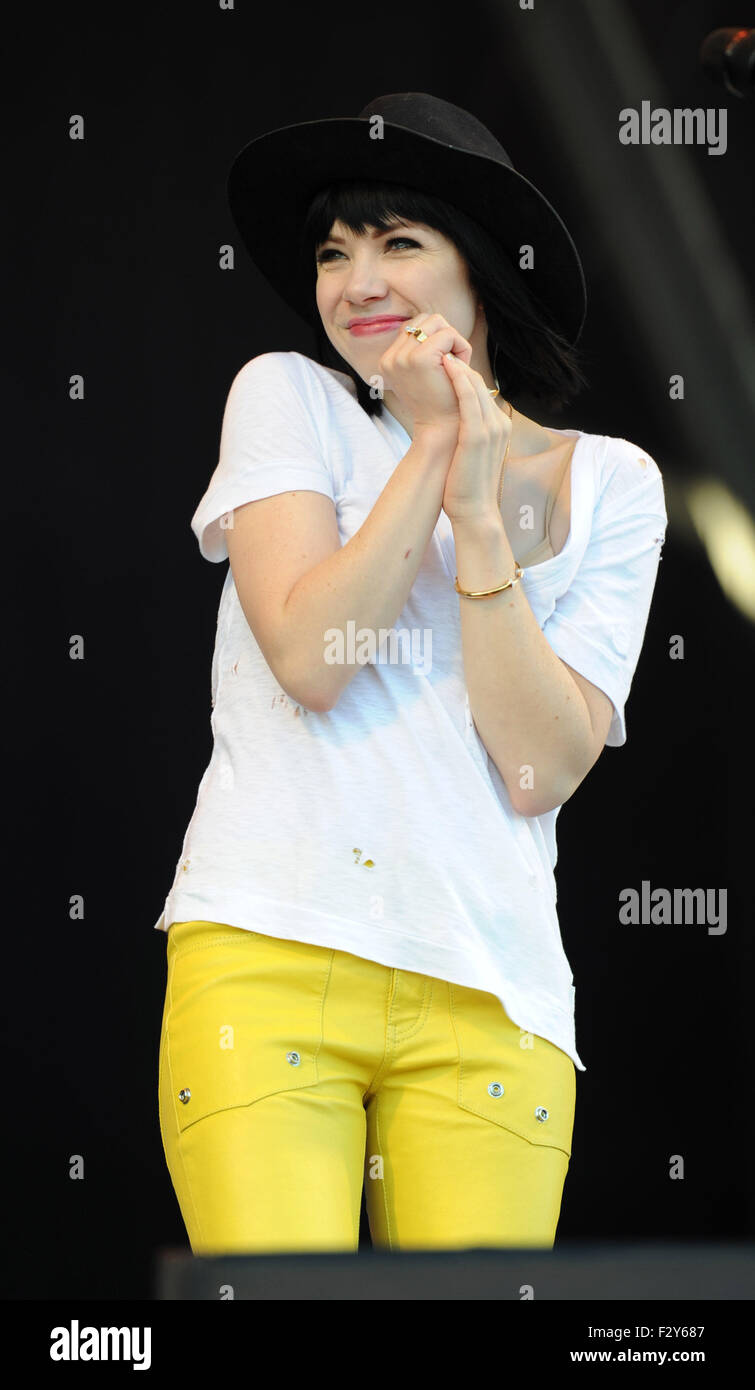Carly Rae Jepsen performs at the 'Portsmouth Live!' concert as part of ...