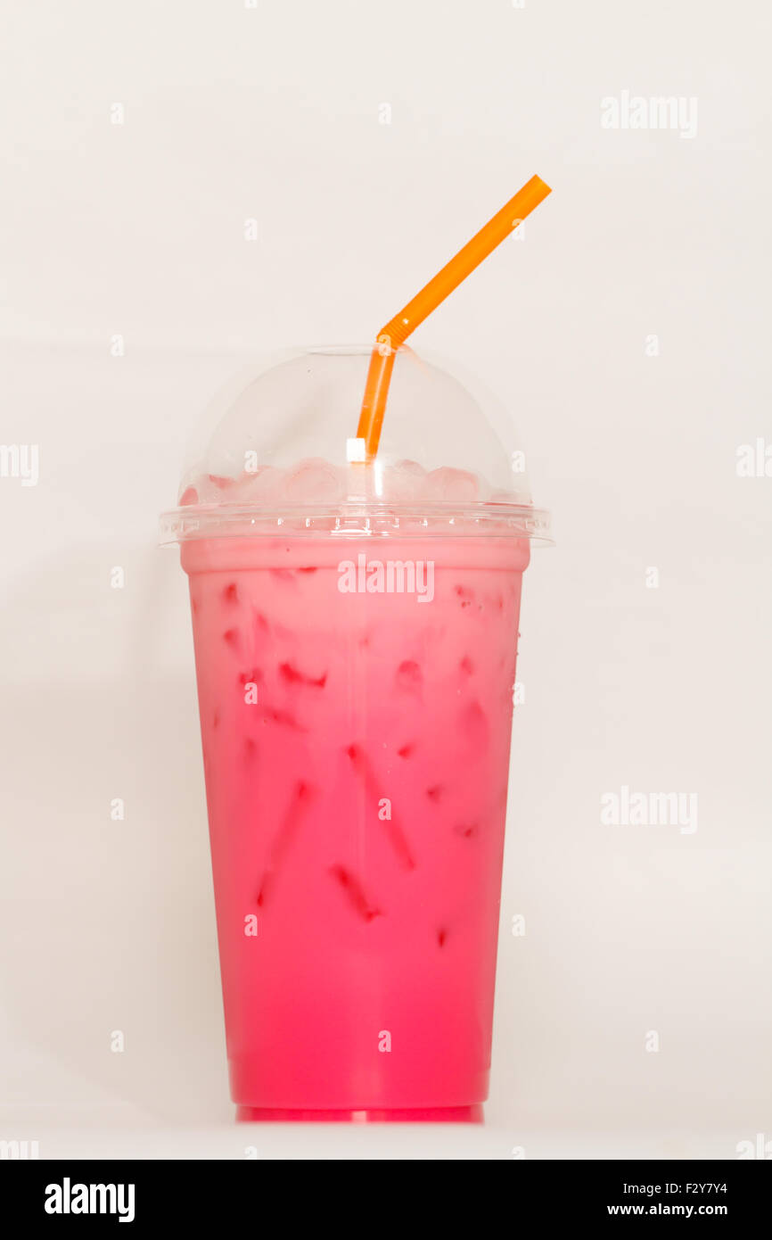 Cool pink milk Stock Photo - Alamy
