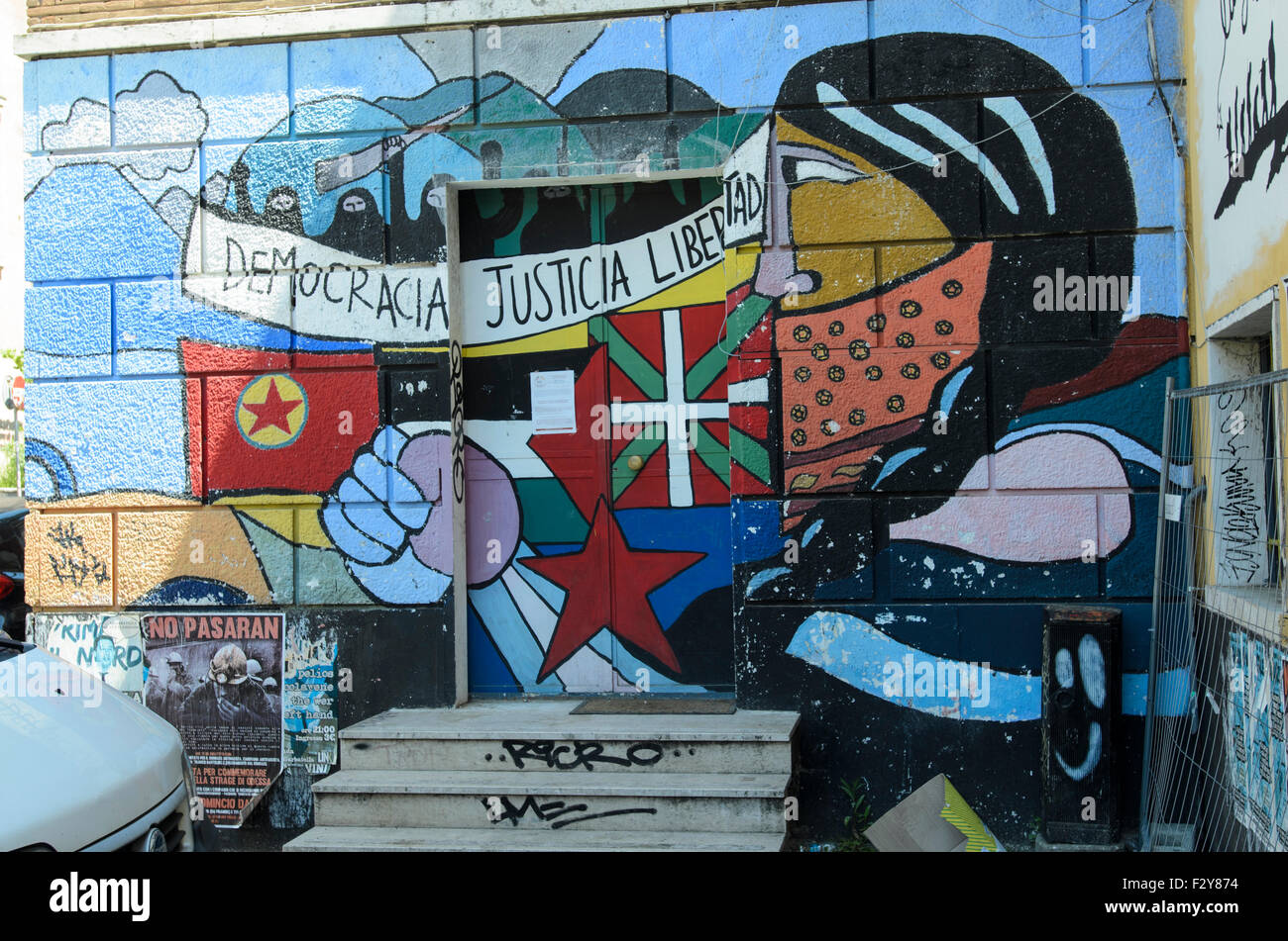 Political mural rome hi-res stock photography and images - Alamy