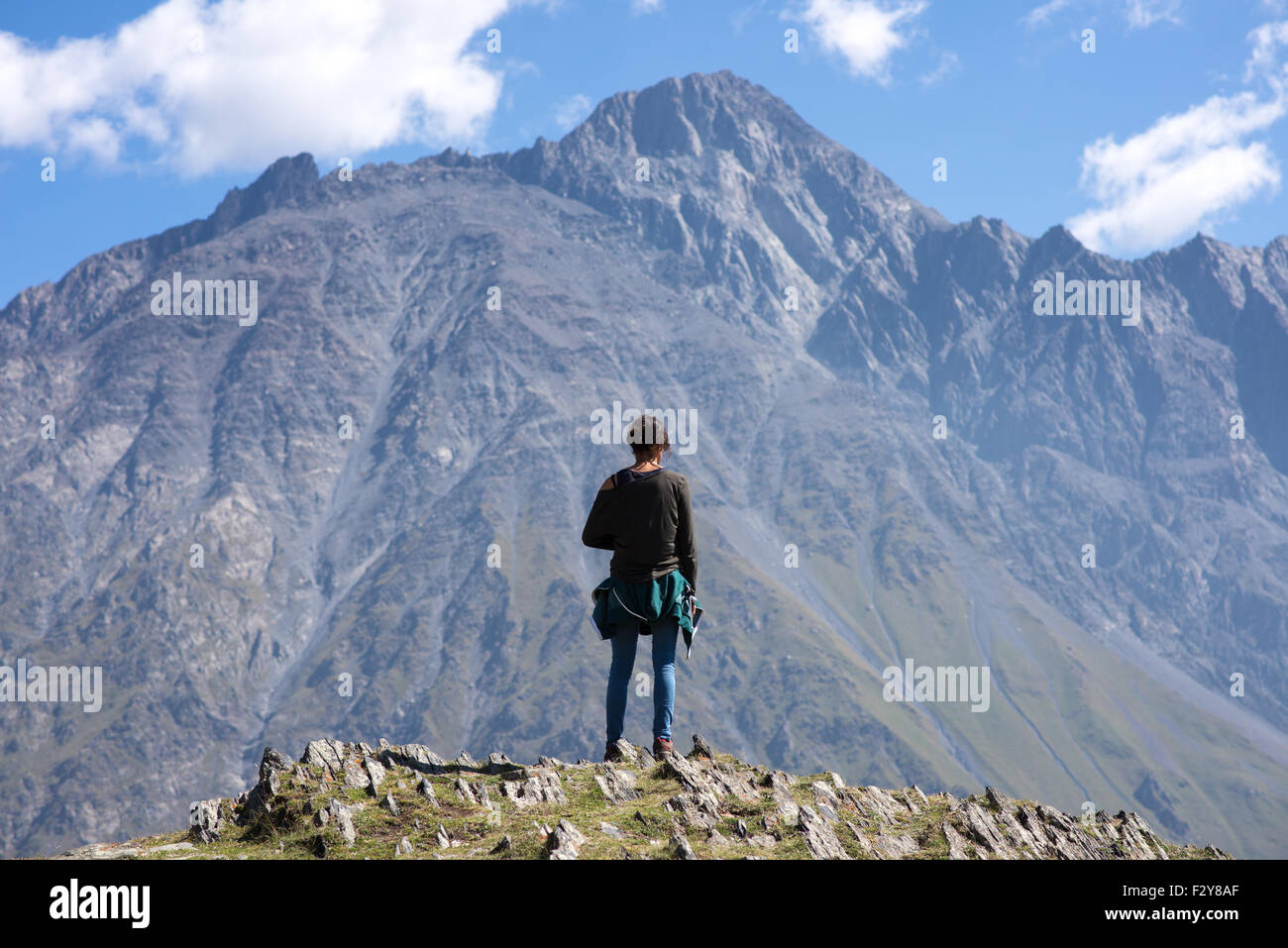 Stepantsminda, kazbegi georgia hi-res stock photography and images - Alamy