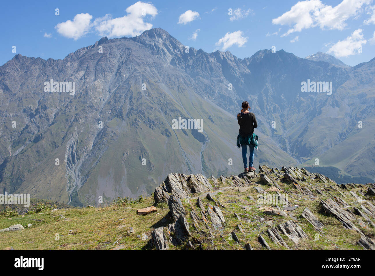 Stepantsminda, kazbegi georgia hi-res stock photography and images - Alamy