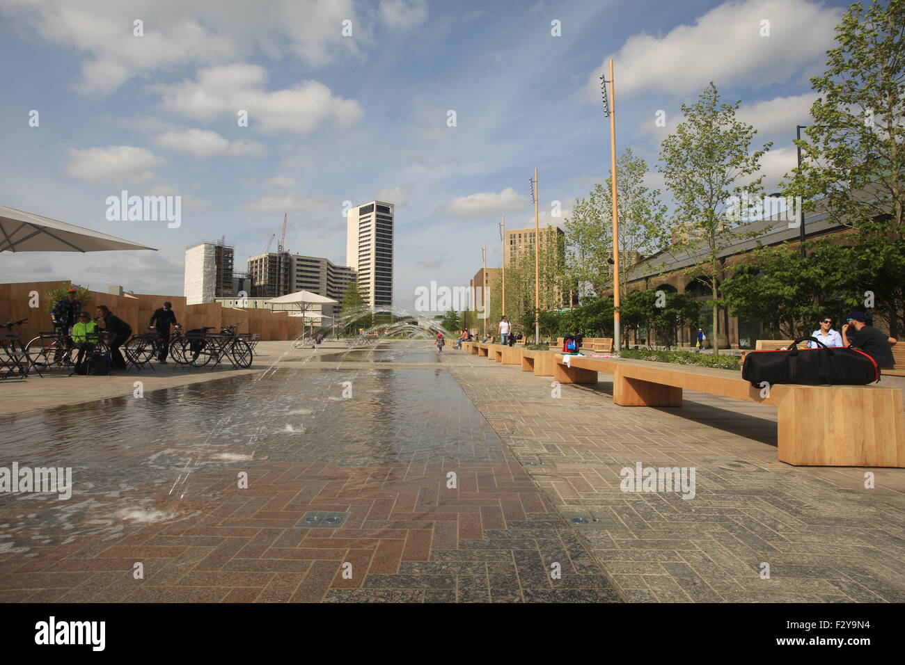 Pancras Square & Cubitt Square, St Pancras, London Stock Photo - Alamy
