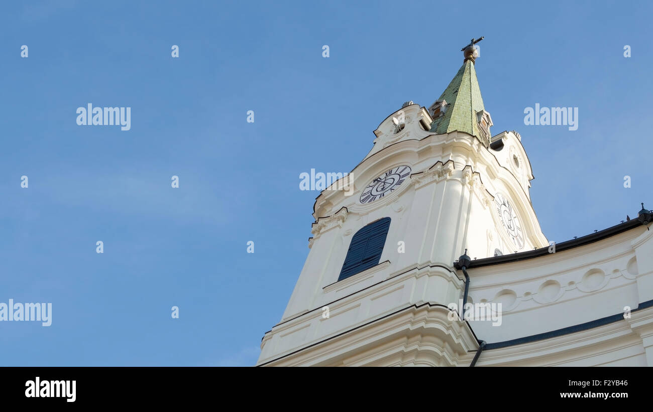 Catholic church clock tower hi-res stock photography and images - Alamy