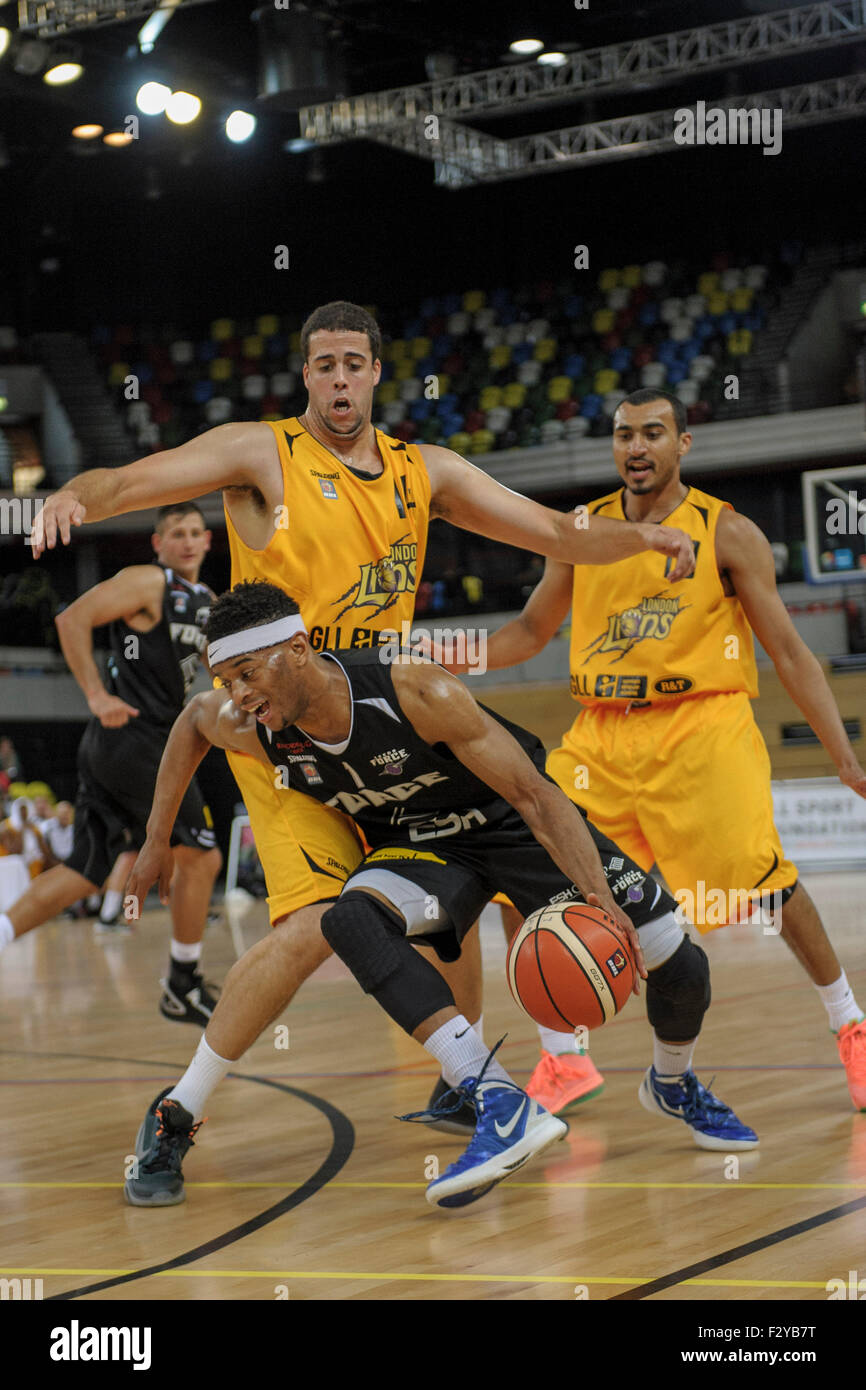 London, UK. 25th Sep, 2015. British Basketball League - London Lions v ...