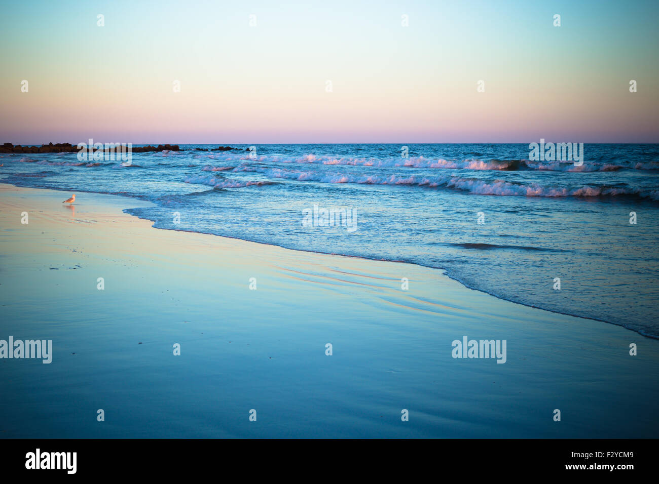 Beautiful sunset ocean shore hi-res stock photography and images - Alamy