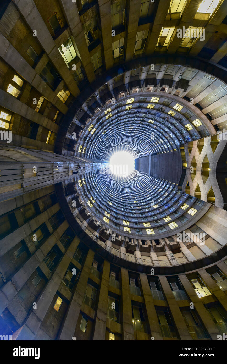 Ponte City Building interior cylinder. Ponte City is a famous ...