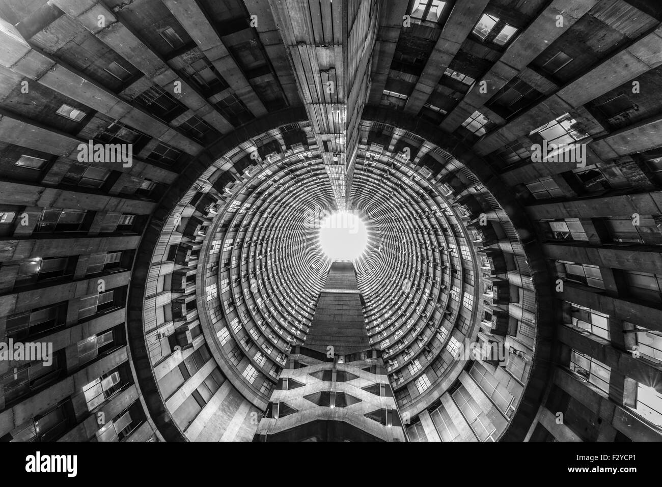 Ponte City Building interior cylinder. Ponte City is a famous ...