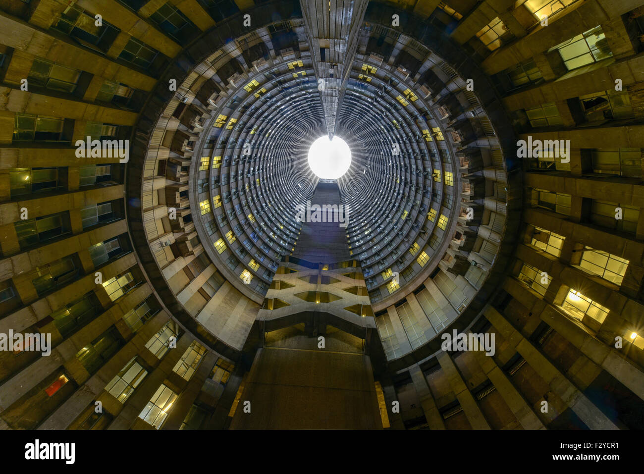 Ponte City Building interior cylinder. Ponte City is a famous ...