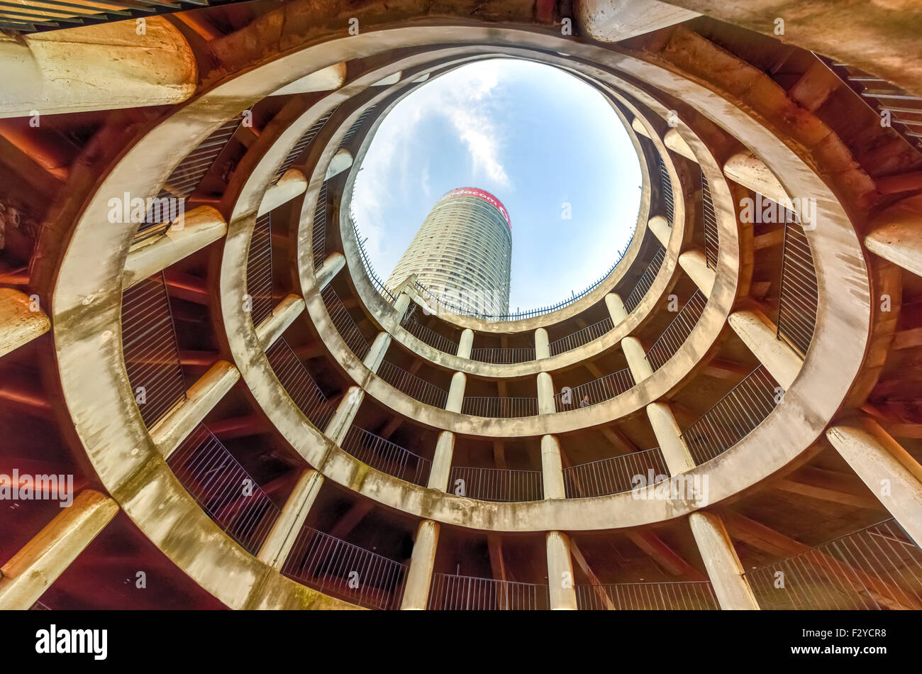 Ponte City Building interior cylinder. Ponte City is a famous ...