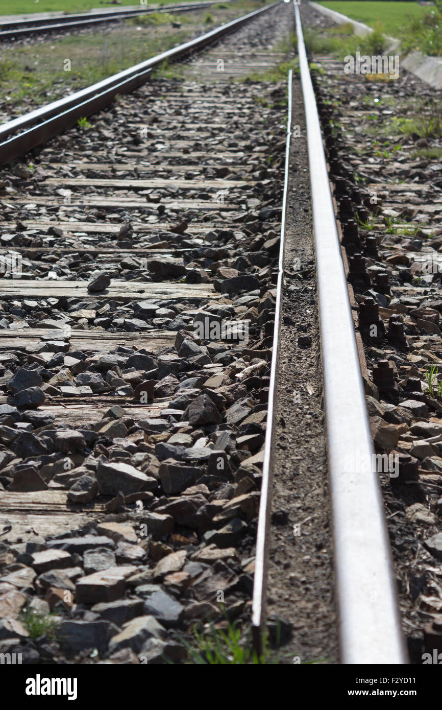 railroad, train tracks Stock Photo - Alamy