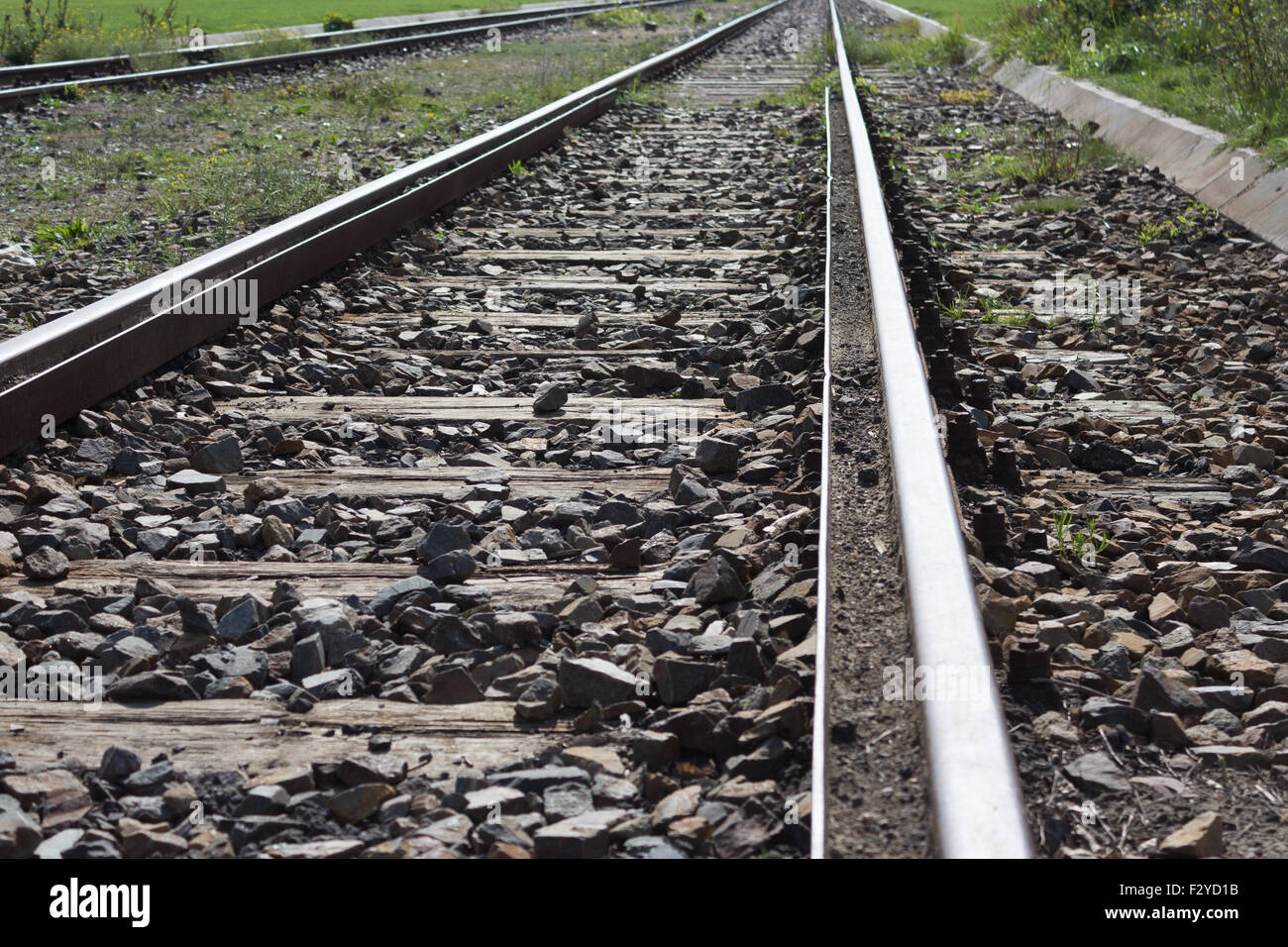 railroad, train tracks Stock Photo - Alamy