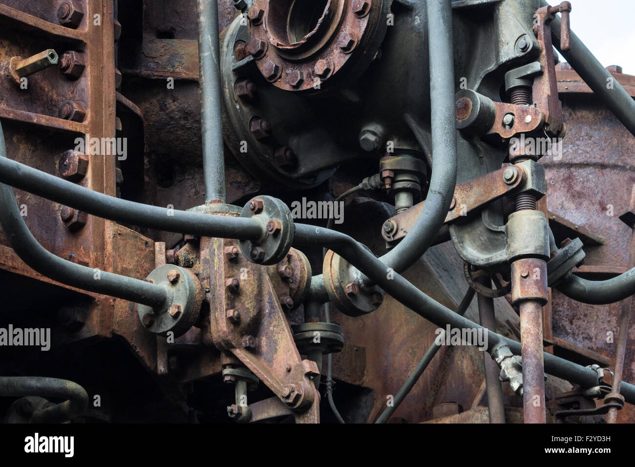 old rusted machine. rusty metal machinery detail. aged technology Stock ...