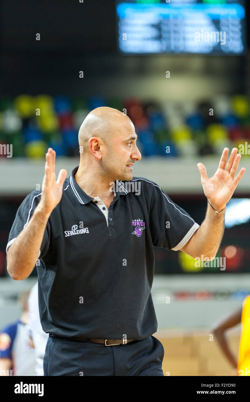 London, UK. 25th Sep, 2015. The Leeds Force coach during the London ...