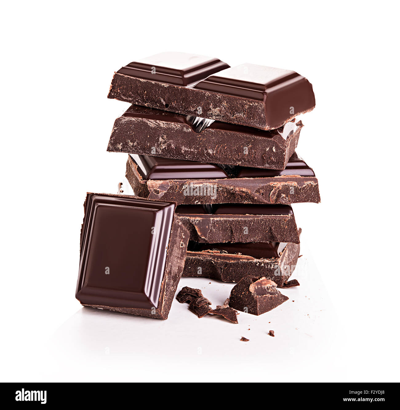 Chocolate isolated on white background Stock Photo - Alamy