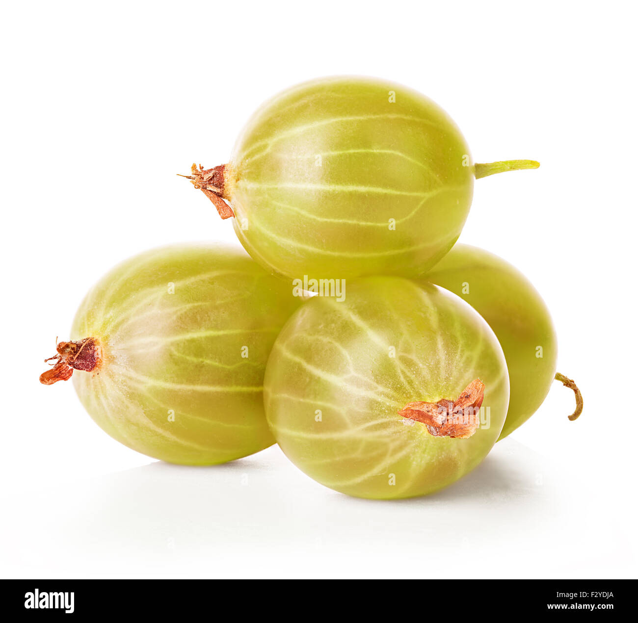 Gooseberries isolated on white background Stock Photo - Alamy
