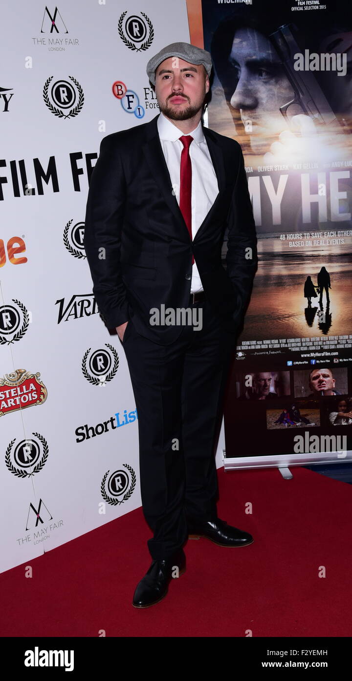 London, UK, 25th Sept 2015 : Nathanael Wiseman (My Hero) attends My ...