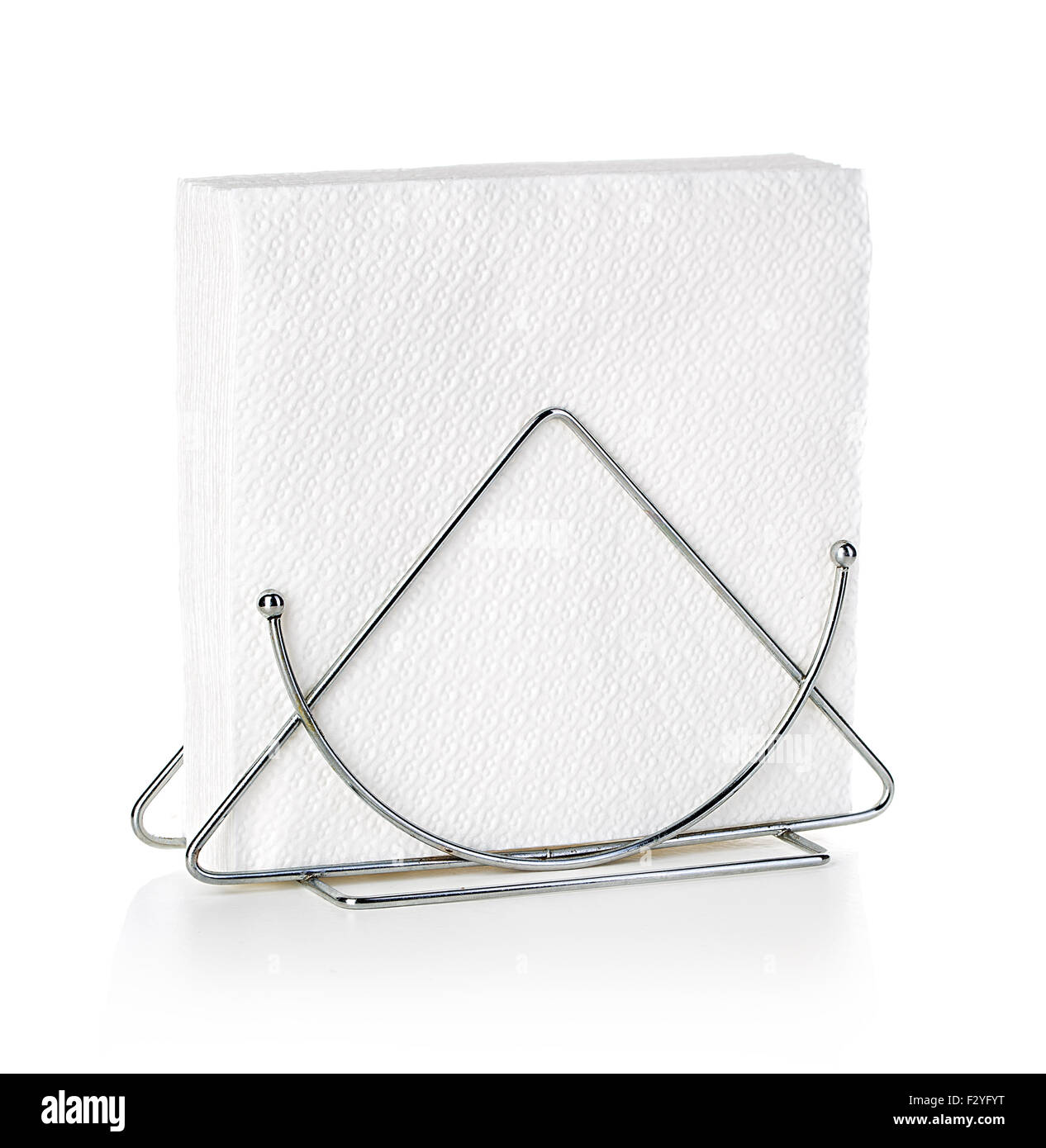 White napkins folded in Cut Out Stock Images & Pictures - Alamy