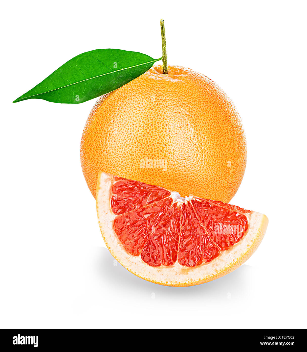 Grapefruits isolated on white background Stock Photo - Alamy