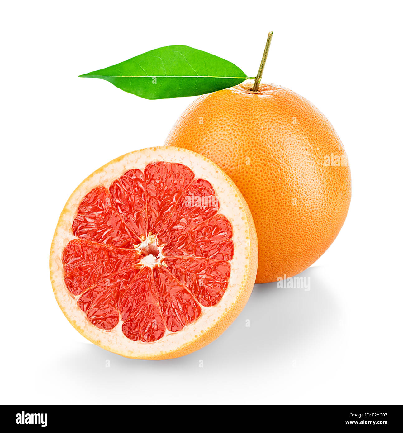 Grapefruits isolated on white background Stock Photo - Alamy