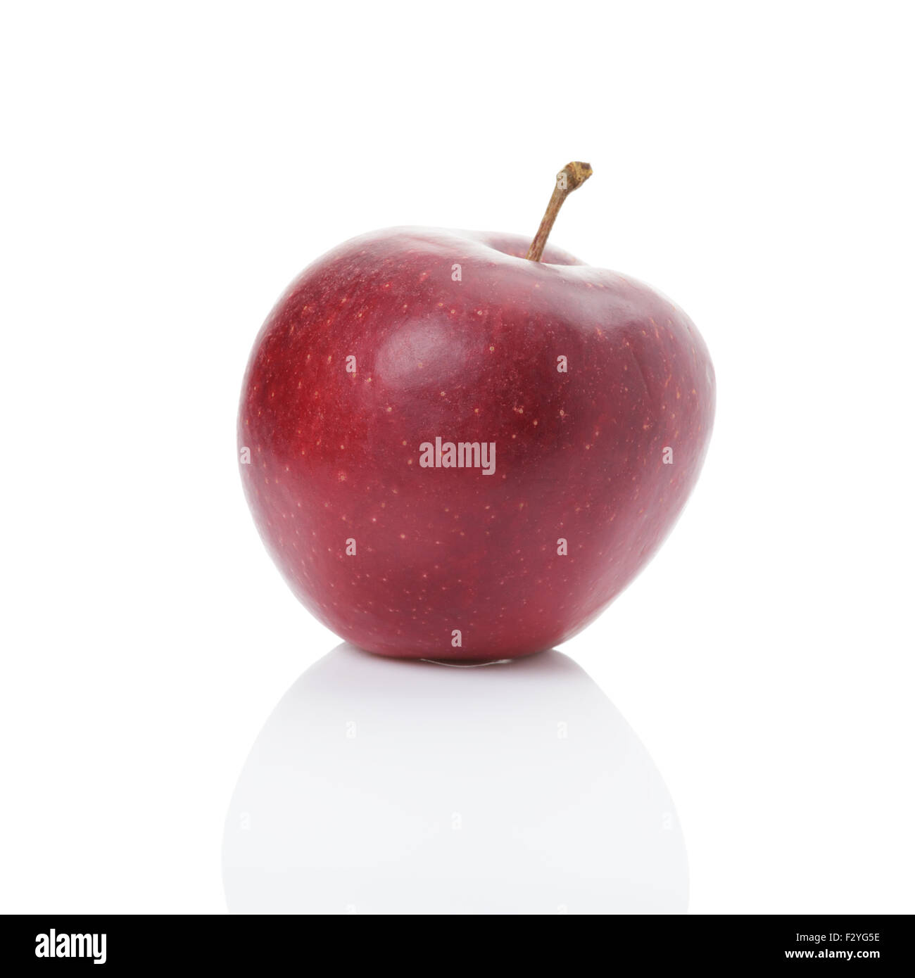 dark red apple isolated on white Stock Photo - Alamy