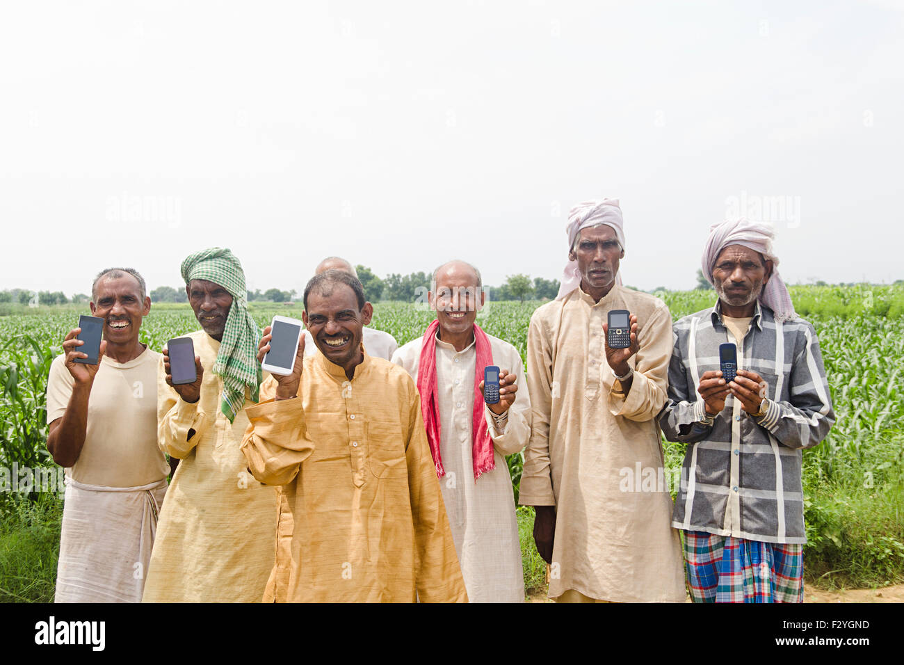 indian group crowds rural farmer farm Mobile Phone Quality showing ...