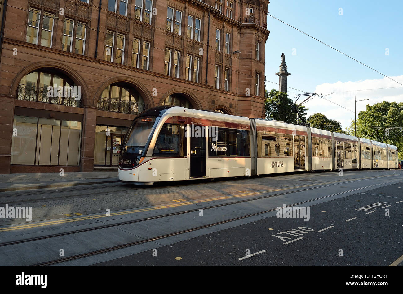 Tram in running Stock Photo - Alamy