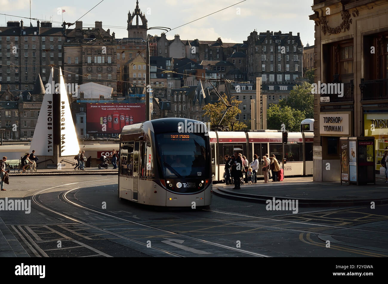 Tram in running Stock Photo - Alamy