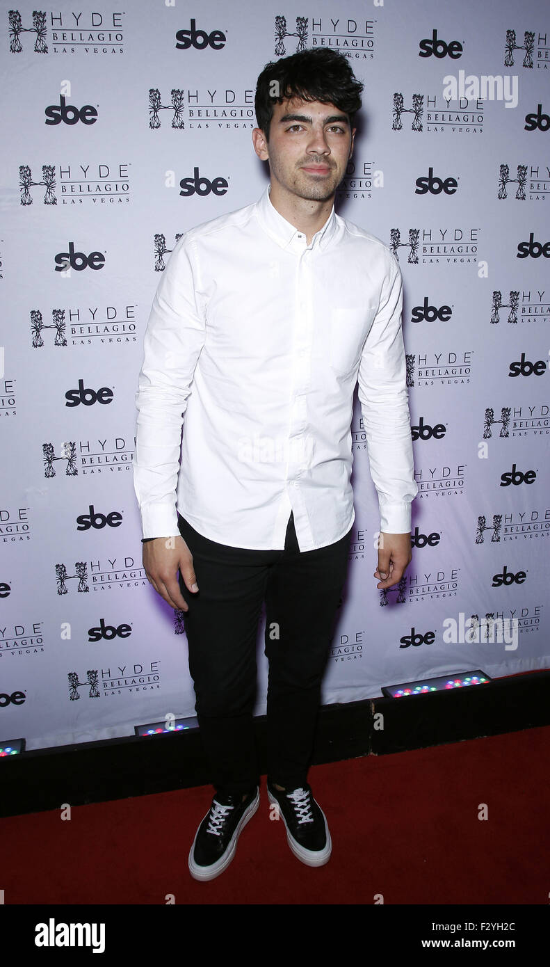 Joe Jonas takes over the DJ booth at Hyde Bellagio Featuring: Joe Jonas ...