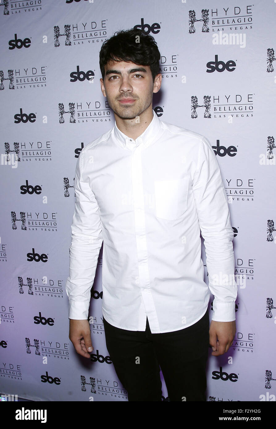 Joe Jonas takes over the DJ booth at Hyde Bellagio Featuring: Joe Jonas ...