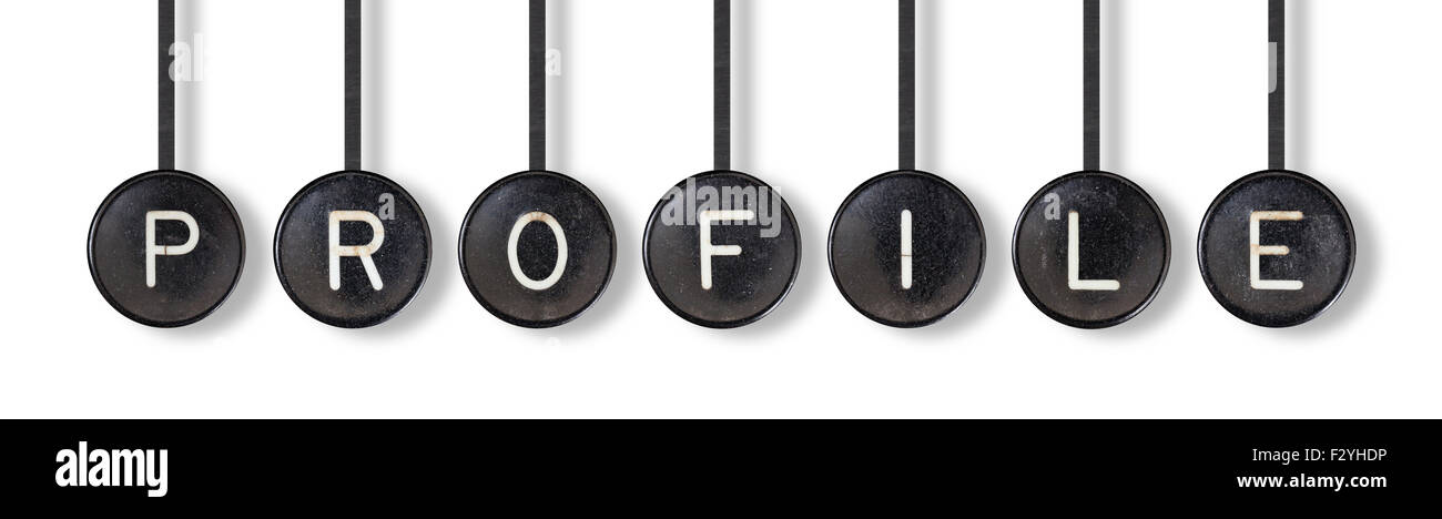 Typewriter buttons, isolated on white background - Profile Stock Photo ...