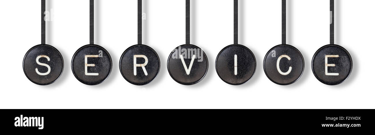 Typewriter buttons, isolated on white background - Service Stock Photo ...