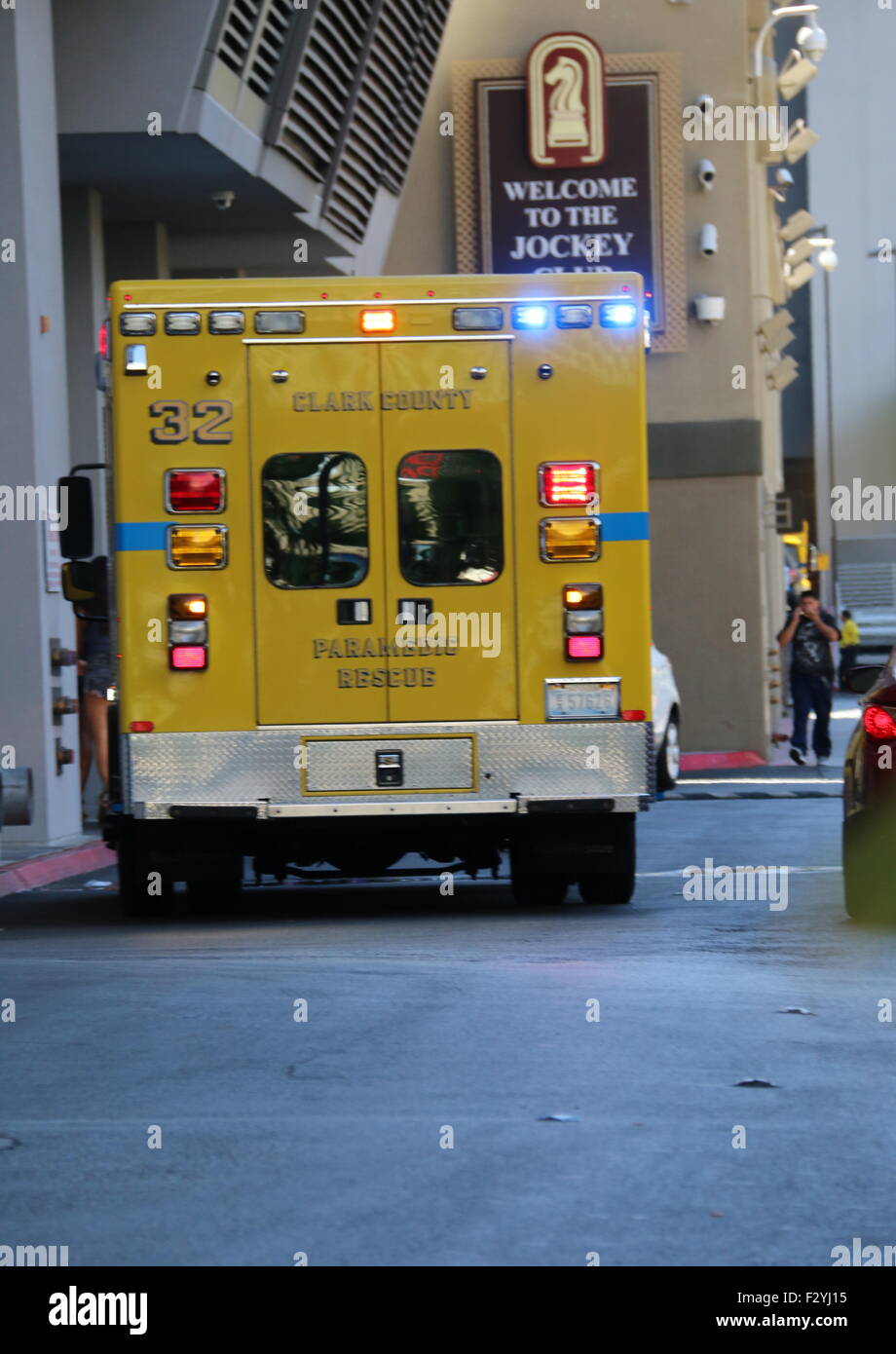 Emergency services attend to a fire that broke out on the 14th floor of ...