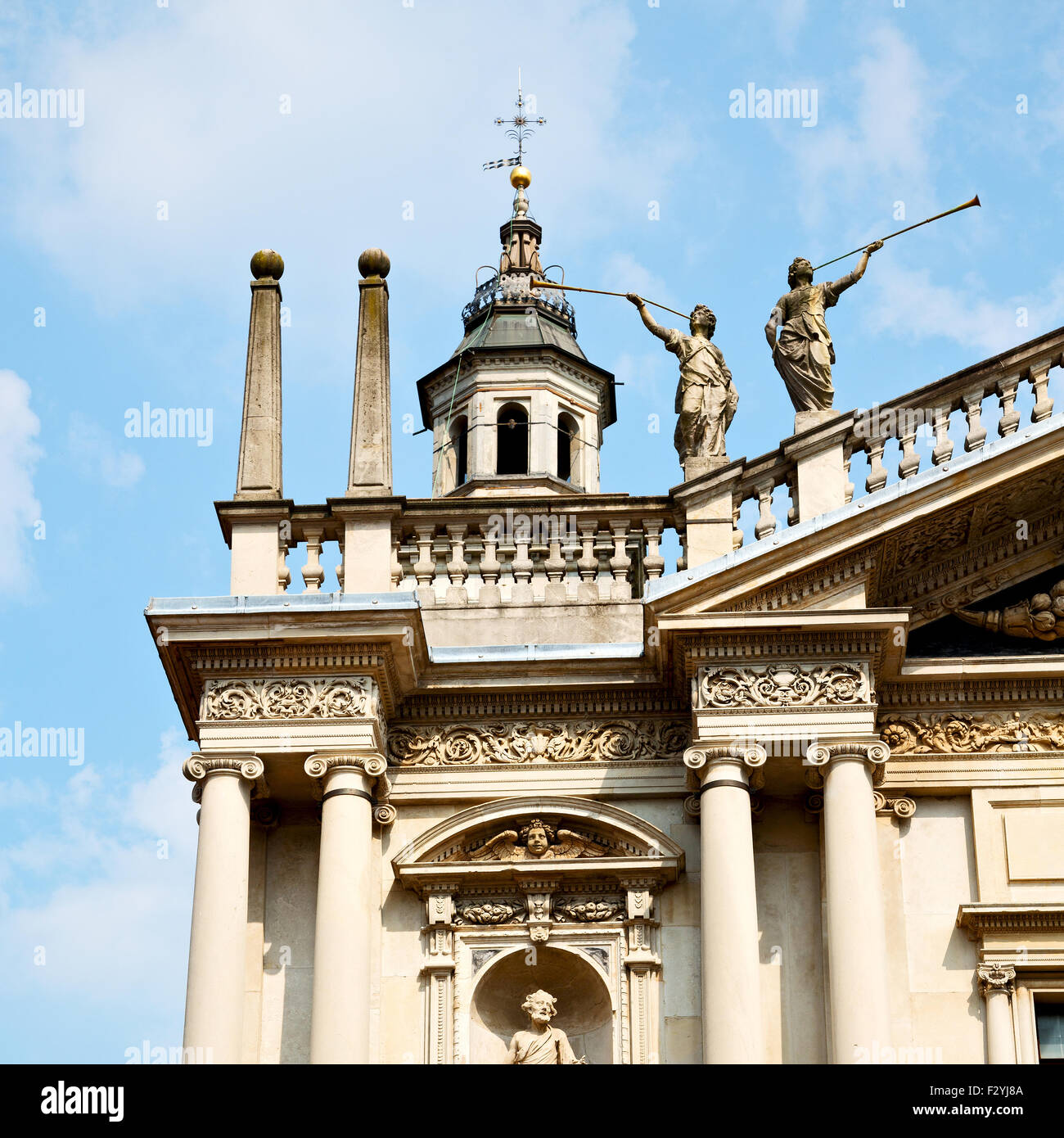building old architecture in italy europe milan religion and sunlight ...