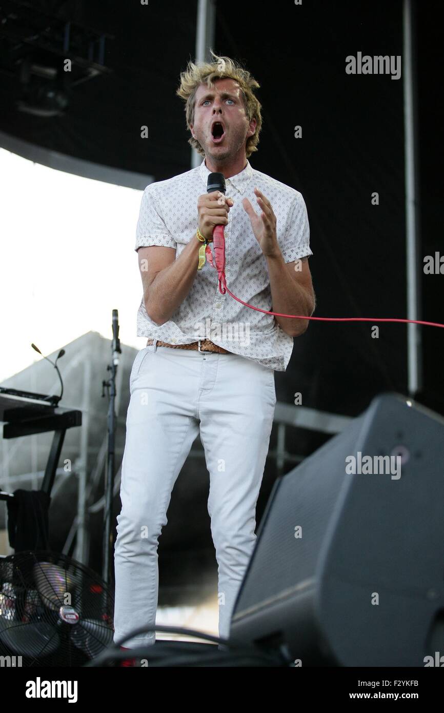 Las Vegas, NV, USA. 25th Sep, 2015. Aaron Bruno of AWOLNATION in ...