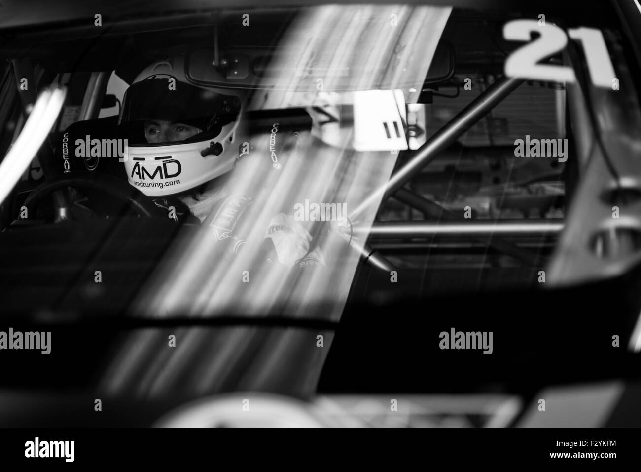 Mike Bushell and AmD Tuning.com looks focused before practice for the ...