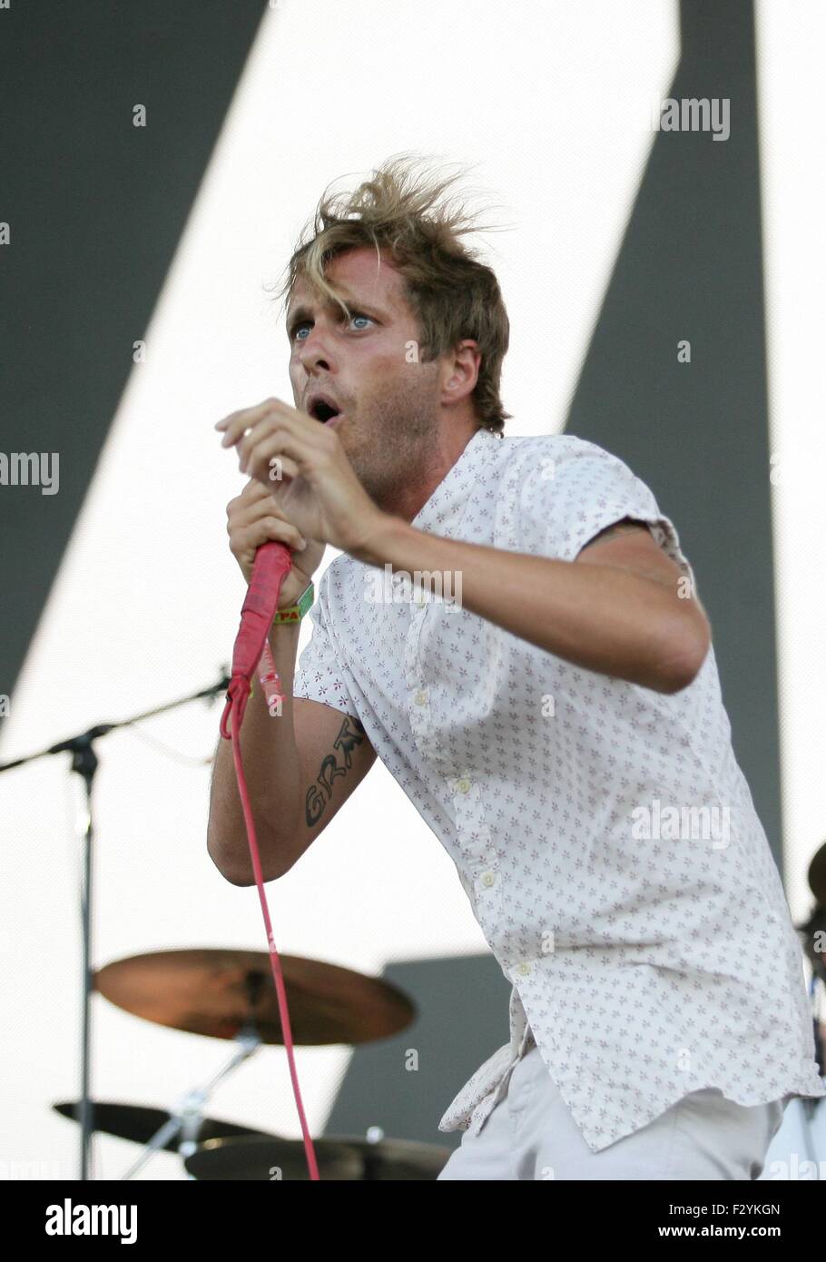 Las Vegas, NV, USA. 25th Sep, 2015. Aaron Bruno of AWOLNATION in ...