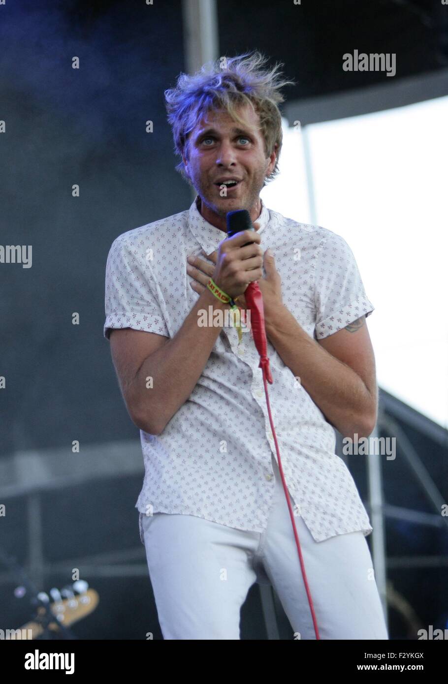 Las Vegas, NV, USA. 25th Sep, 2015. Aaron Bruno of AWOLNATION in ...