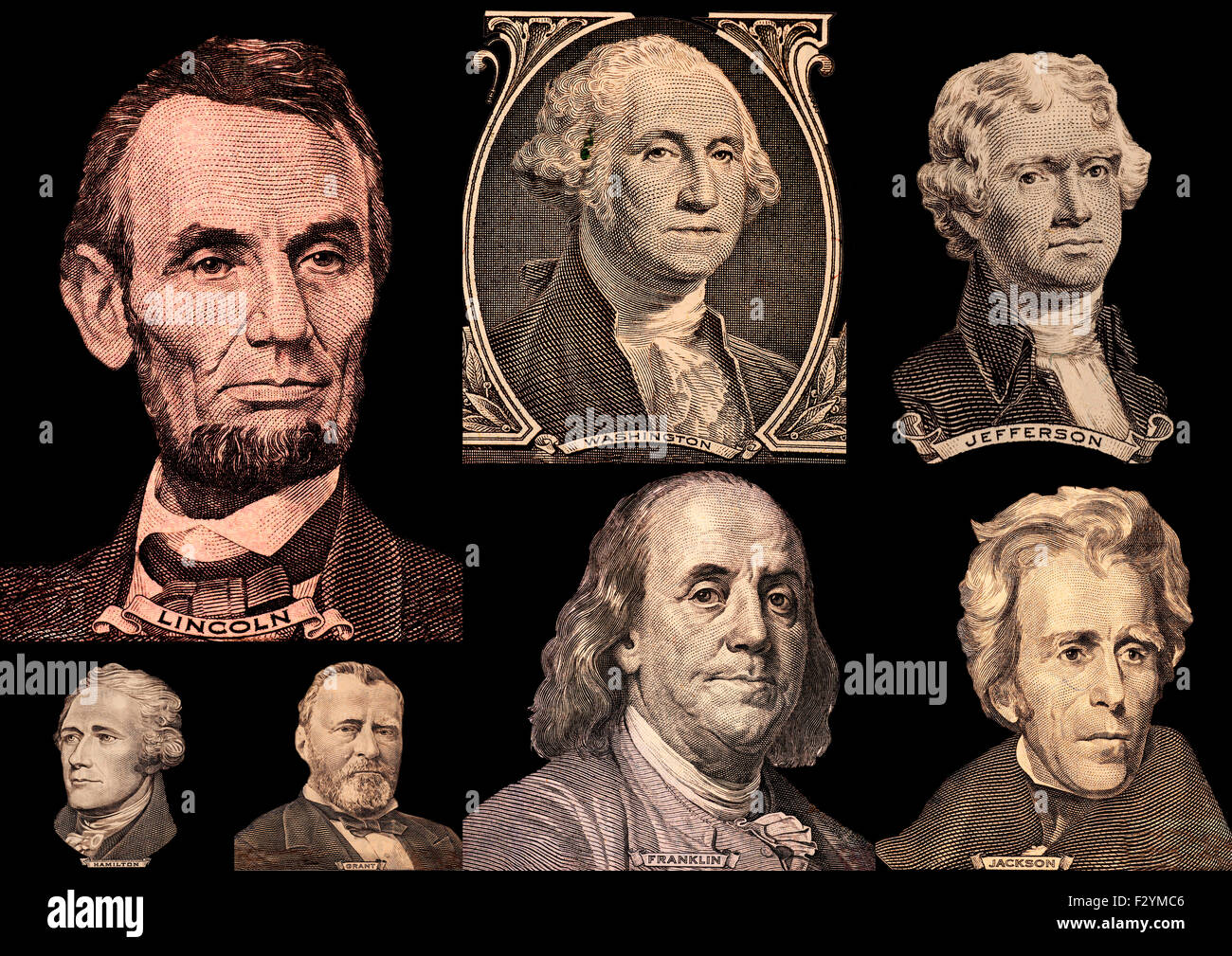 Portrait Presidents Of The United States Stock Photo - Alamy