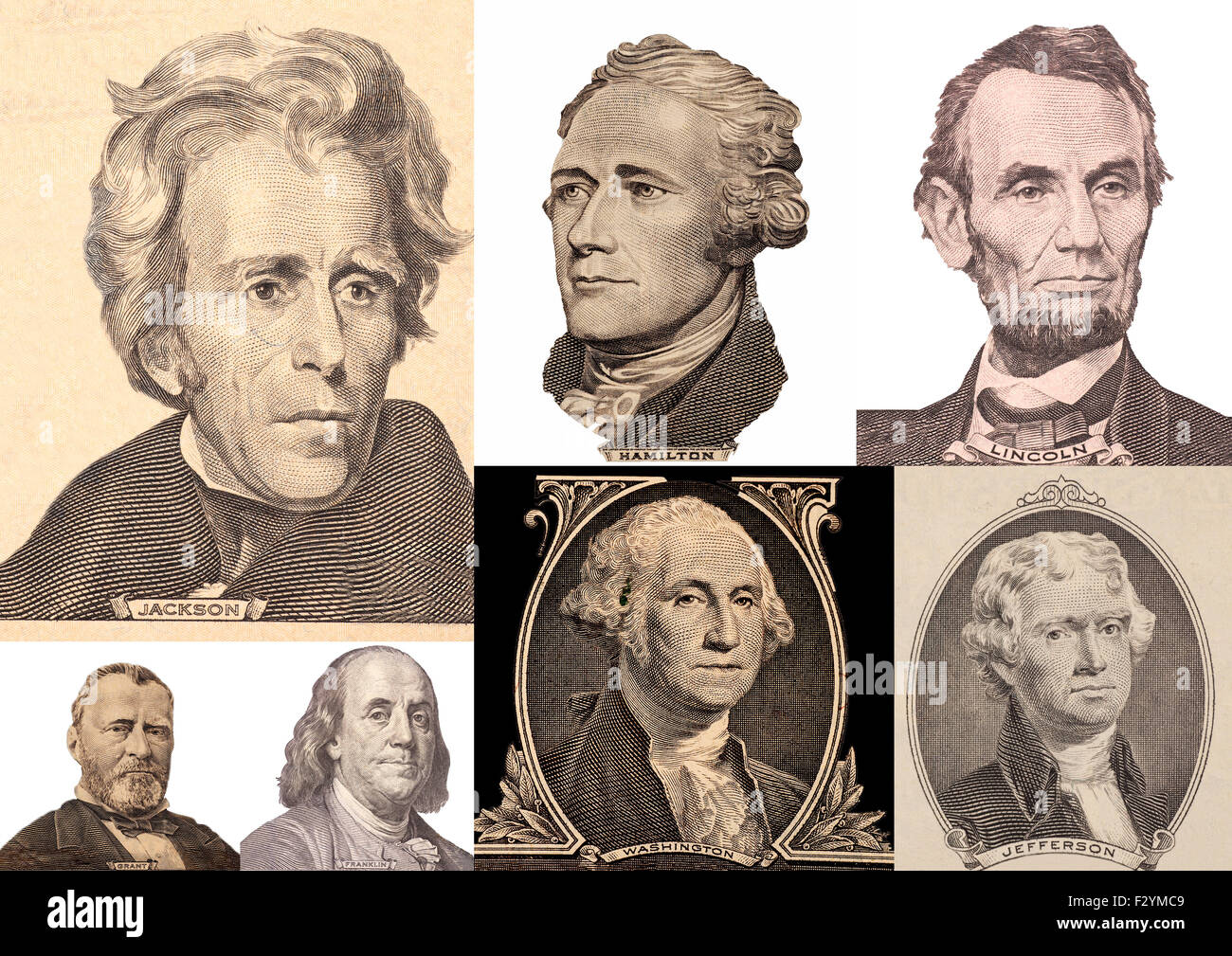 Portrait Presidents Of The United States Stock Photo - Alamy