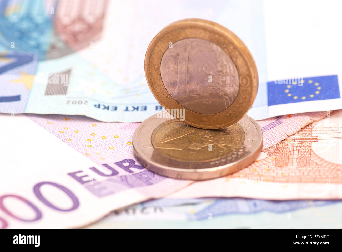 Money euro coins and banknotes Stock Photo - Alamy
