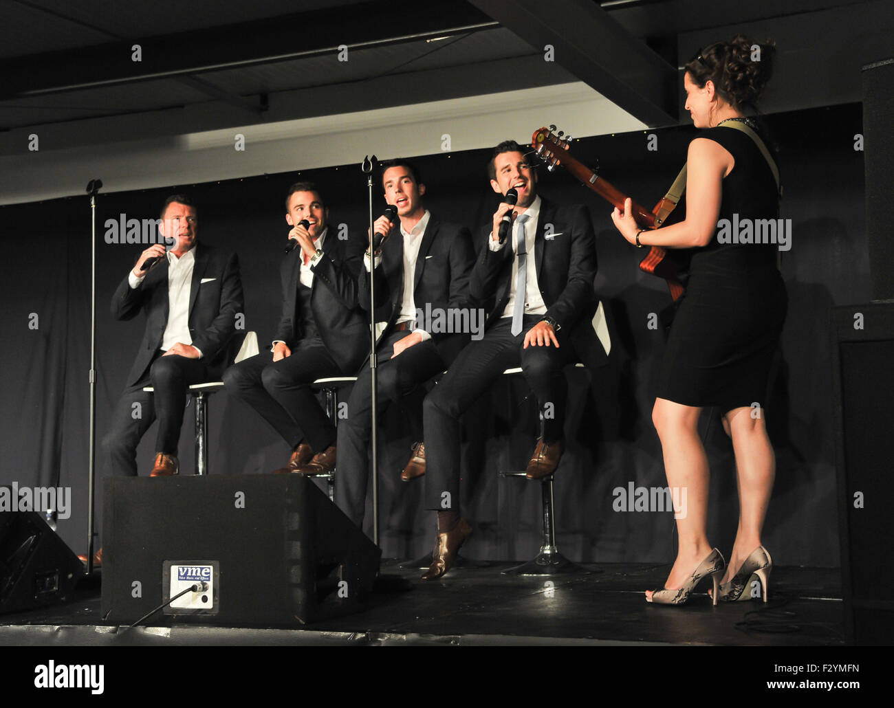 The Neales perform the groups first live gig following their appearance ...