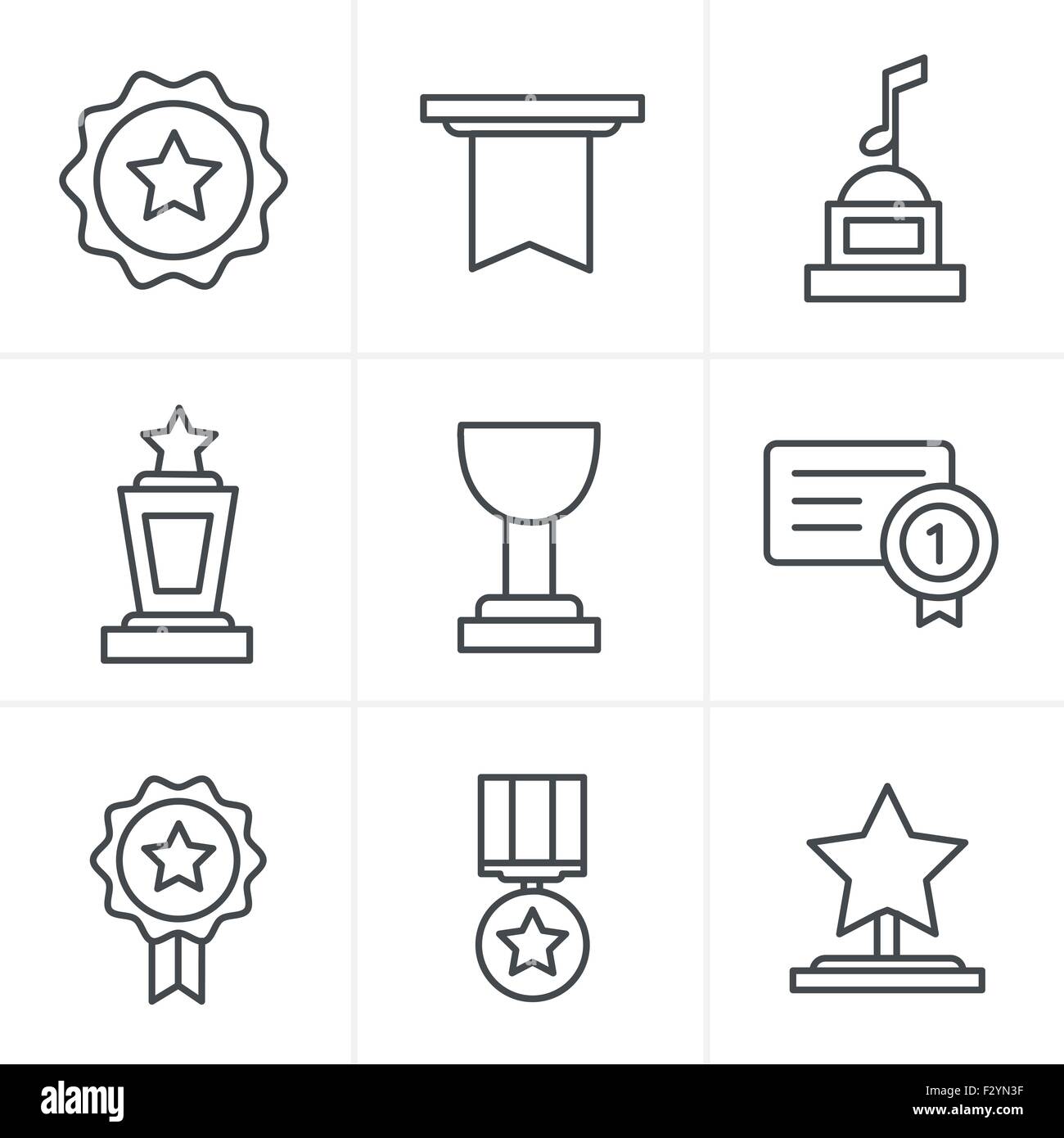 Competition line icons collection Stock Vector Images - Alamy
