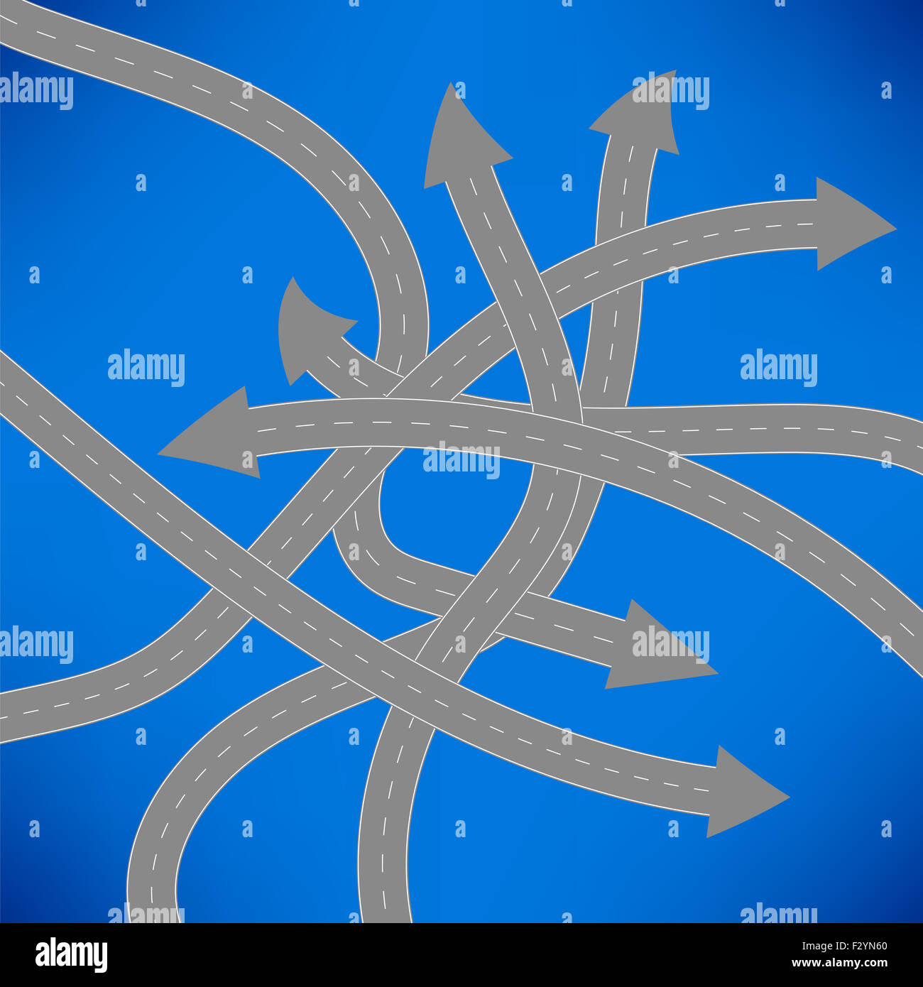 Roads Icon on Blue Background Stock Photo - Alamy