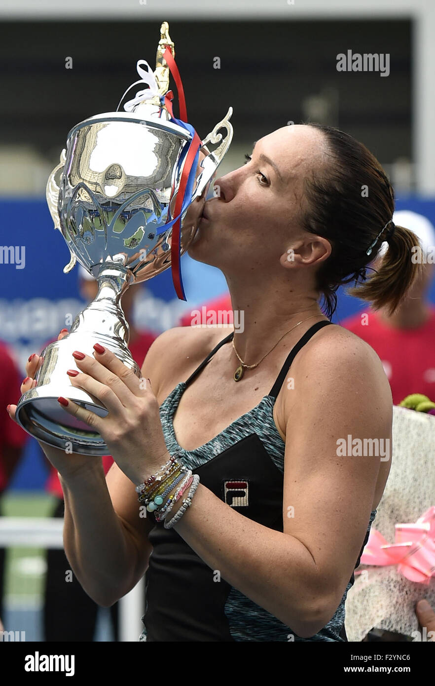Guangzhou, China's Guangdong Province. 26th Sep, 2015. Jelena Jankovic ...