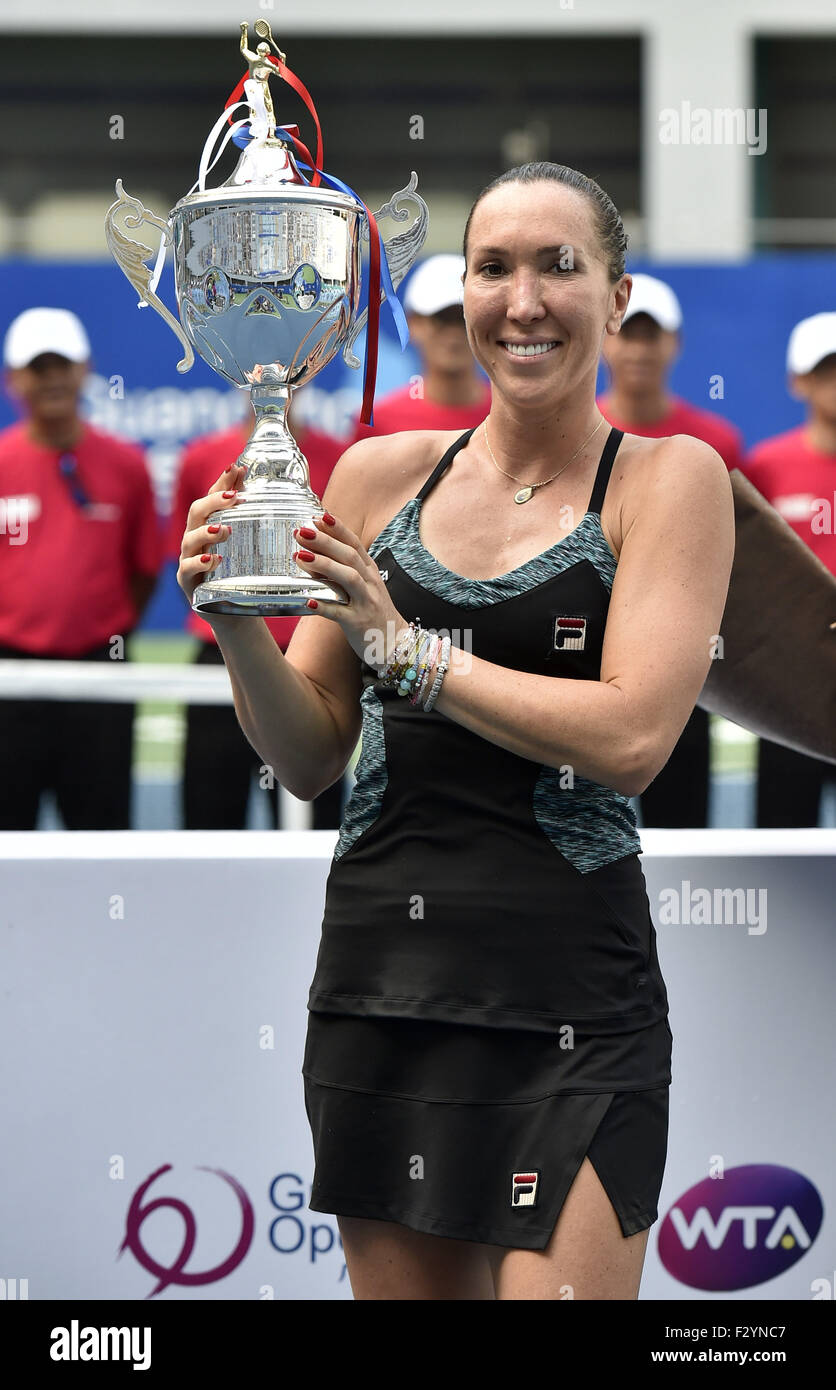 Guangzhou, China's Guangdong Province. 26th Sep, 2015. Jelena Jankovic ...