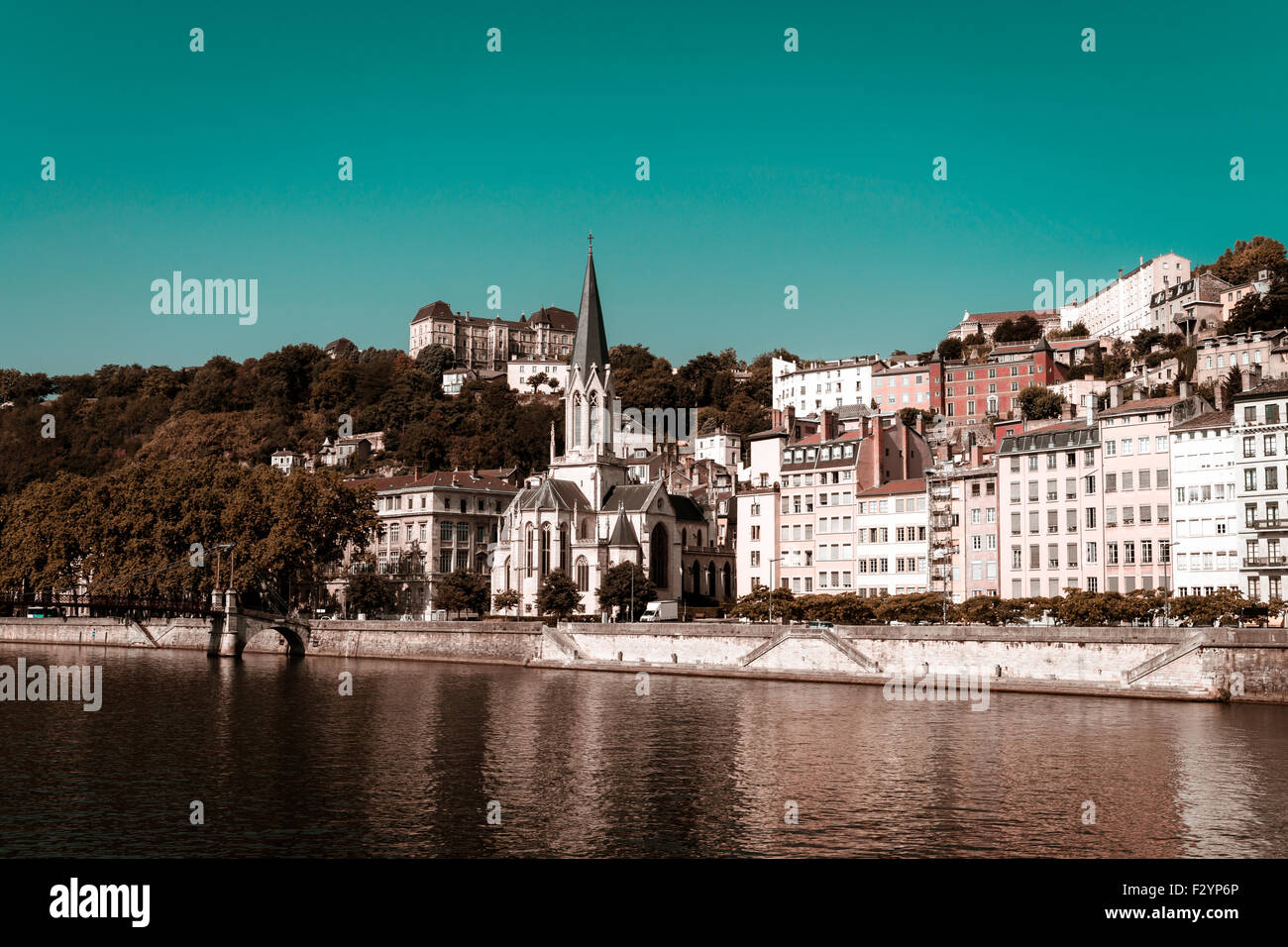 Lyon city landscape view, France, travel concept Stock Photo - Alamy